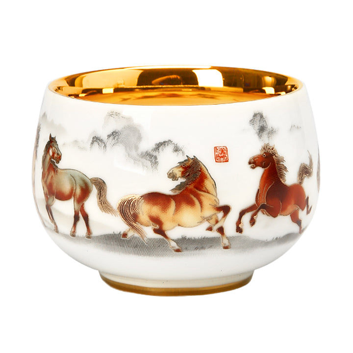 Mutton Fat Jade Tea Cups