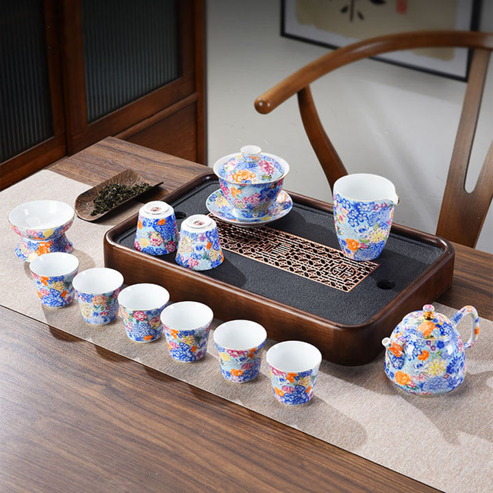 Mutton Fat Jade Tea Sets