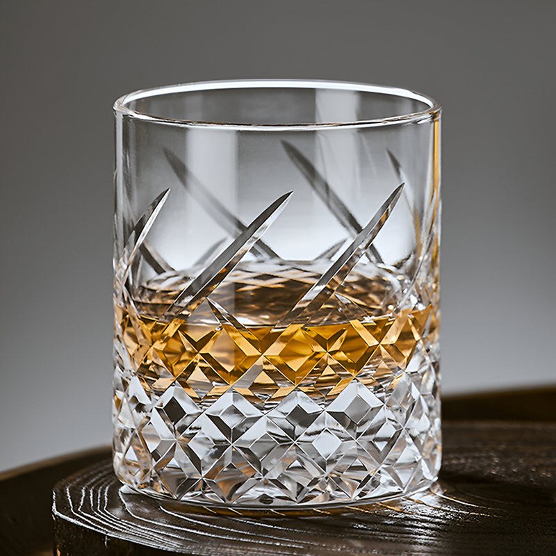 Flutter Crystal Whiskey Glass