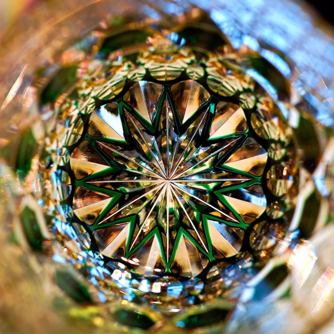 Fluorite Crystal Whiskey Glass