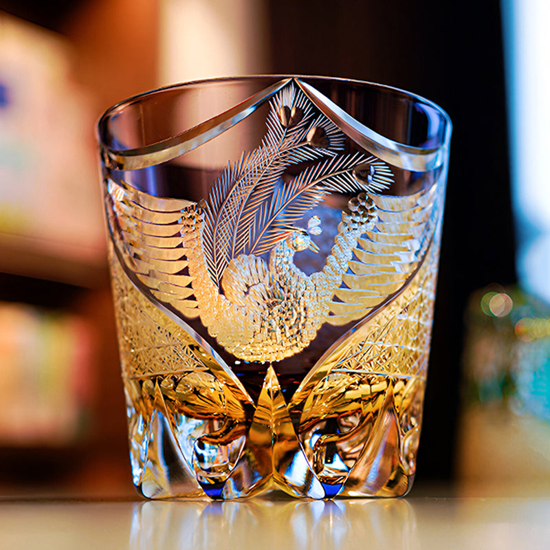 The Phoenix Crystal Whiskey Glass