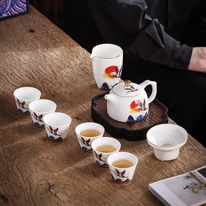 Mutton Fat Jade Tea Sets